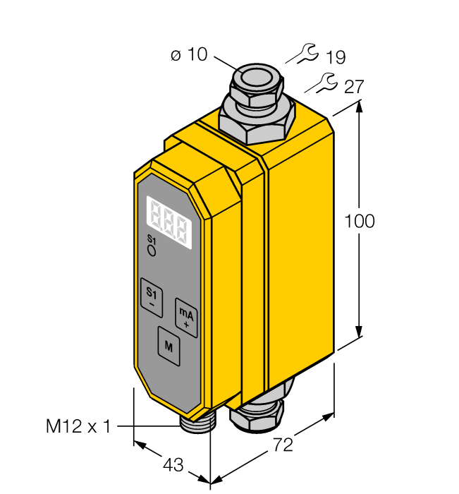 Flow Rate Monitoring - Inline Sensor with Integrated Processor