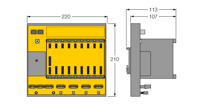 Module Rack for the DPC System - FOUNDATION Fieldbus