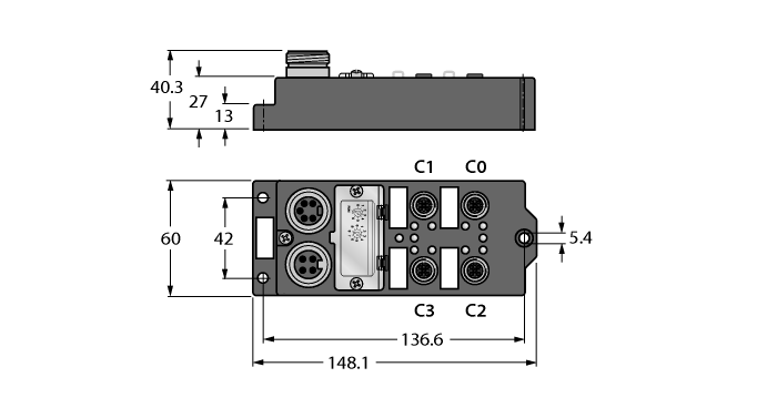 I/O Module for DeviceNet Fieldbus