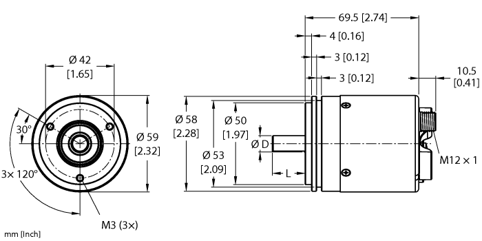 Absolute Rotary Encoder - Multiturn