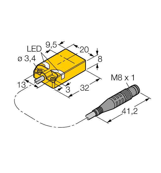 Inductive Sensor - With Extended Switching Distance