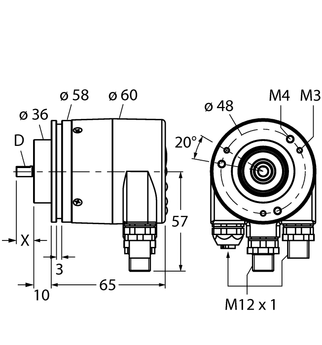 Absolute Rotary Encoder - Singleturn