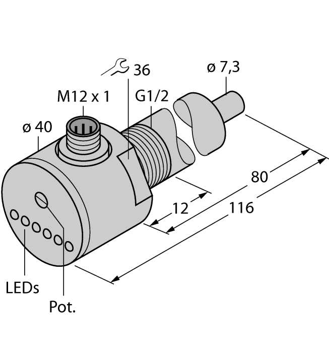 Flow Monitoring - Immersion Sensor with Integrated Processor