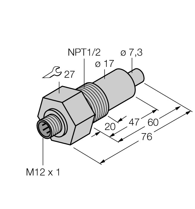 Flow Monitoring - Immersion Sensor without Integrated Processor