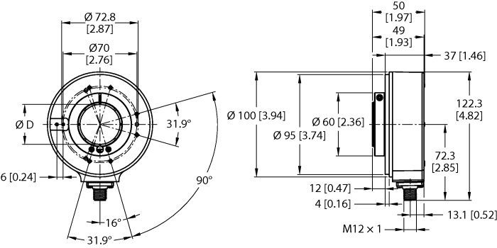 Incremental Hollow Shaft Rotary Encoder