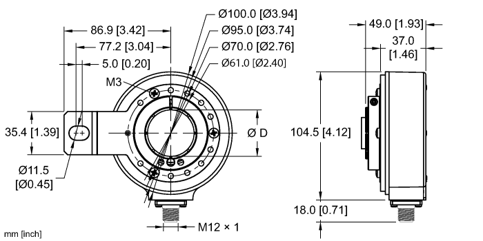 Incremental Hollow Shaft Rotary Encoder