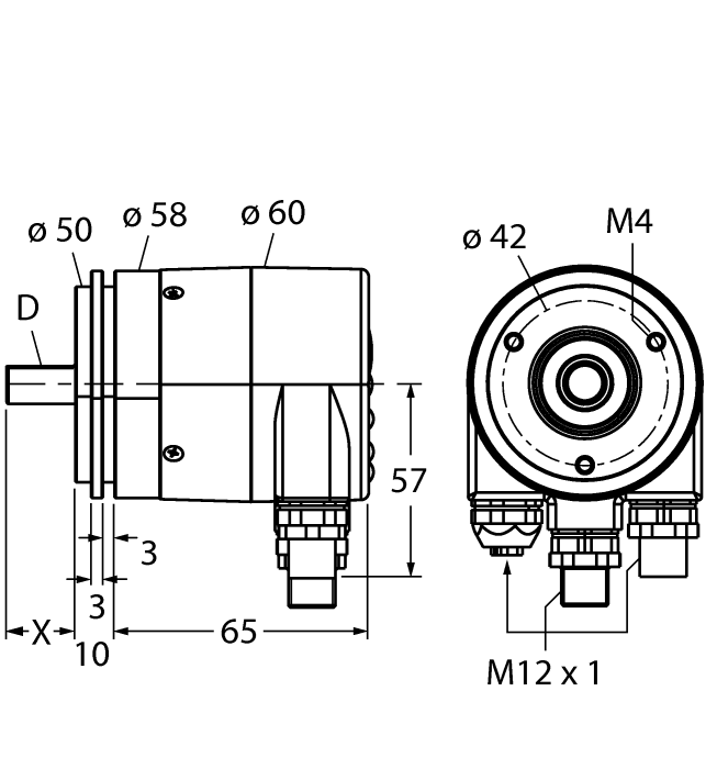Absolute Rotary Encoder - Singleturn