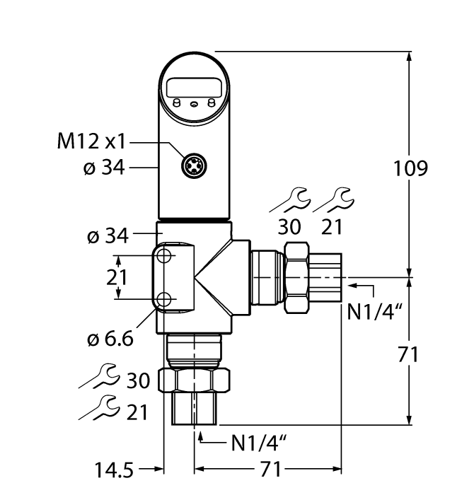 Differential Pressure Sensor - 2 PNP/NPN Transistor Switching Outputs
