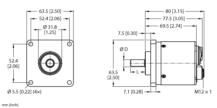 Absolute Rotary Encoder - Multiturn