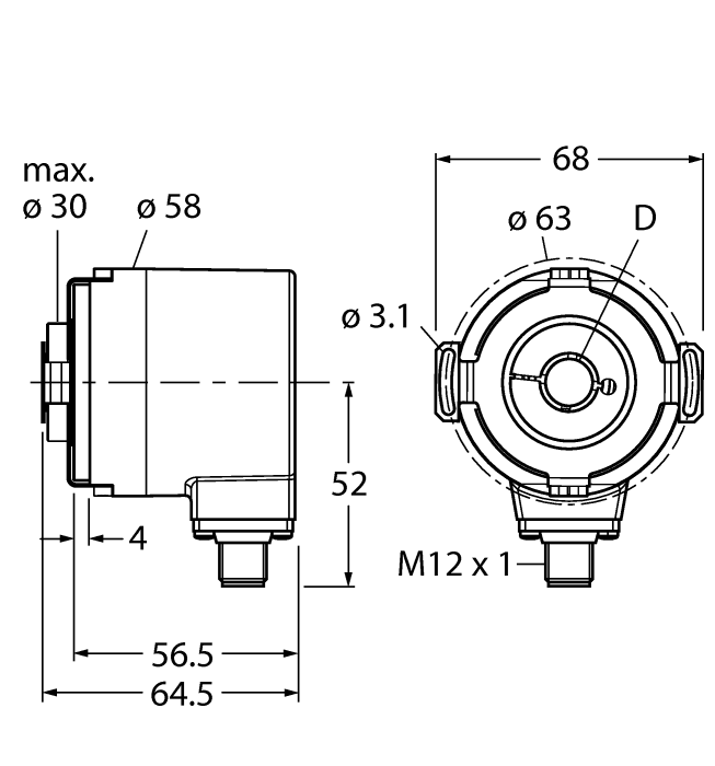 Absolute Rotary Encoder - Multiturn