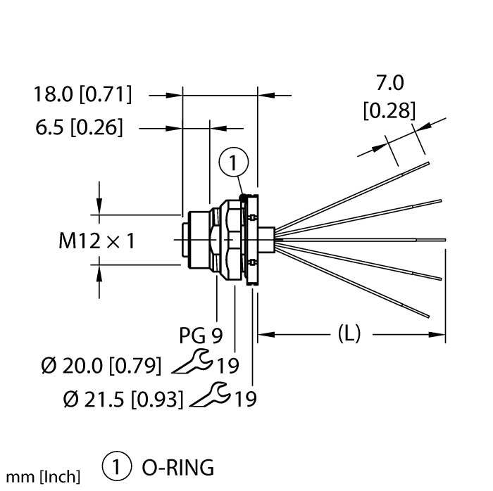 Actuator and Sensor Receptacle - Rear Mount